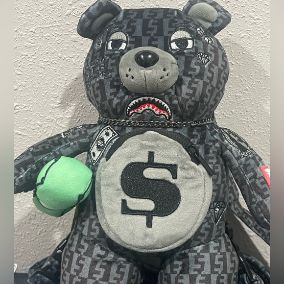 Sprayground | Bags | Sprayground Money Bear Plush Teddy Backpack Camo ...
